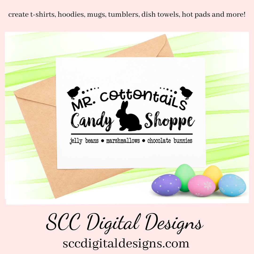 Cottontail Candy Svg, Easter Bunny Png, DIY Easter Gifts, Cut Files for ...
