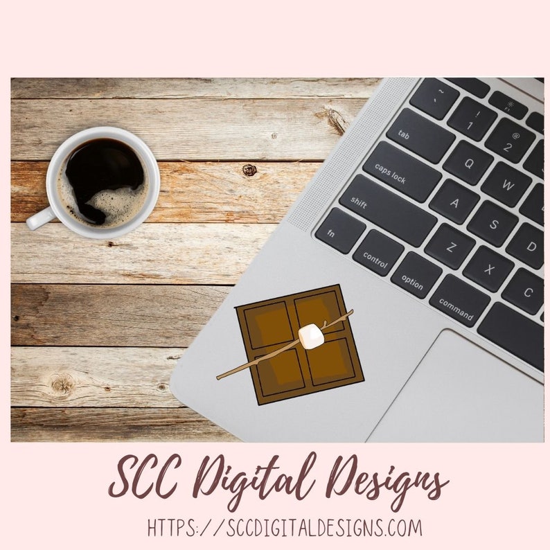 Cute Smores PNG, Marshmallows Word Art Campfire Clipart and Scrapbook ...