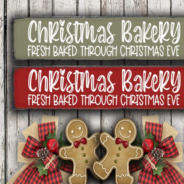 Christmas Bakery Sign - Etsy