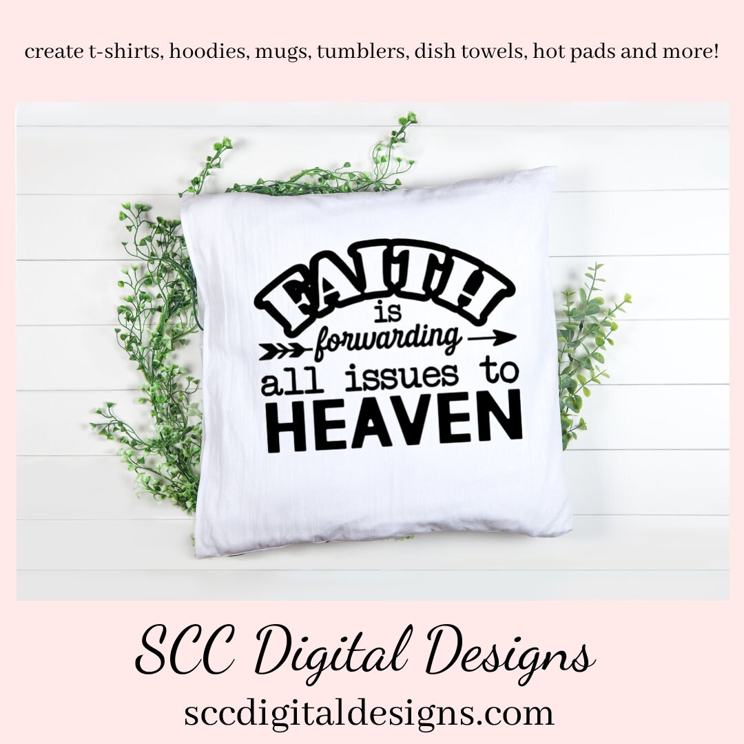 Faith SVG, Christian PNG Design, Religious Gift for Mom, Motivational ...