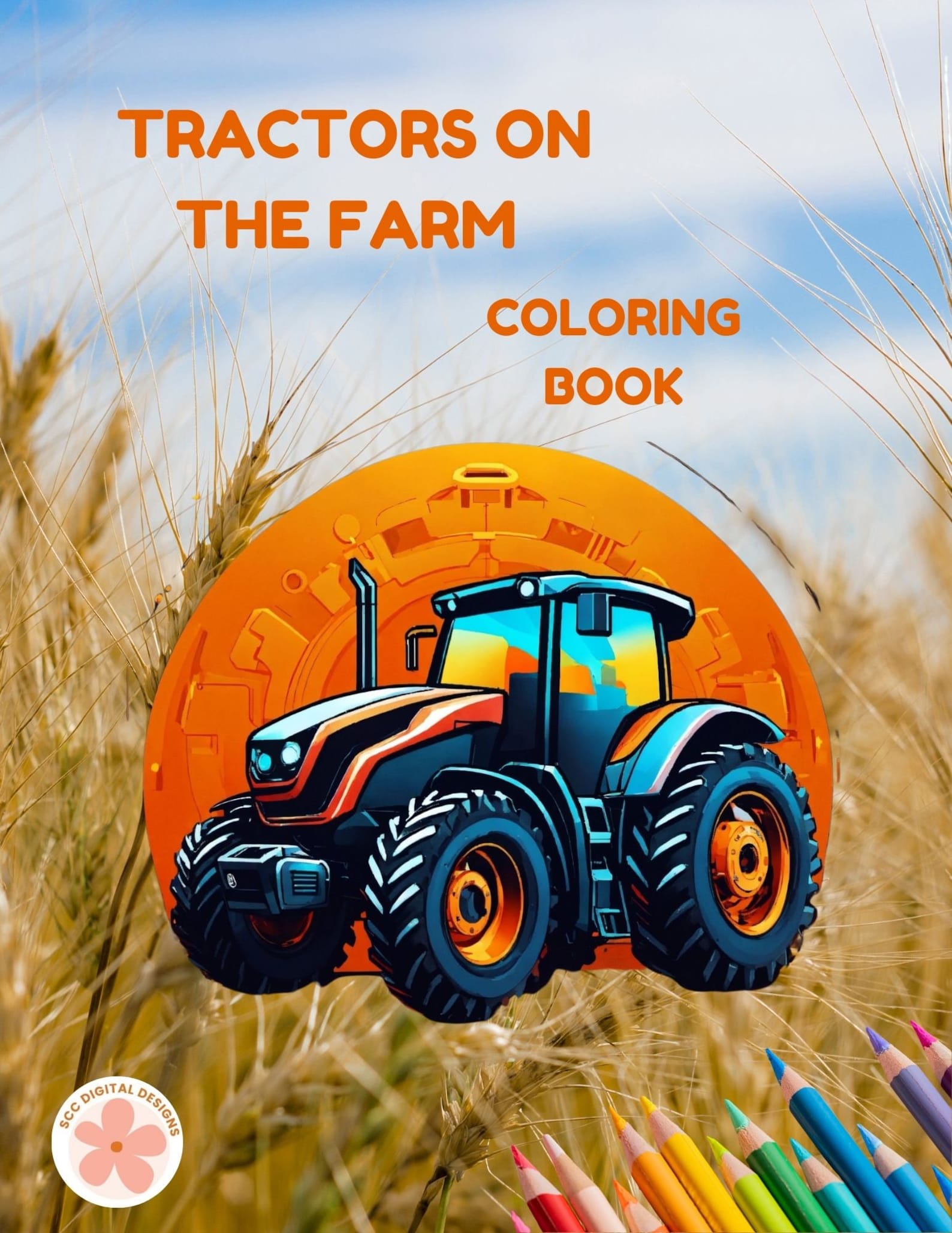 Farm Tractors Coloring Pages, Print at Home for Kids and Adults ...