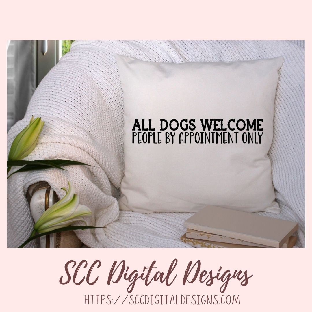 All Dogs Welcome SVG Mini Bundle, Farmhouse Decor for Girlfriend, DIY ...