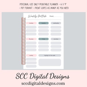 Boho Modern Printable Calendar, Daily Weekly Monthly Schedule, Self ...