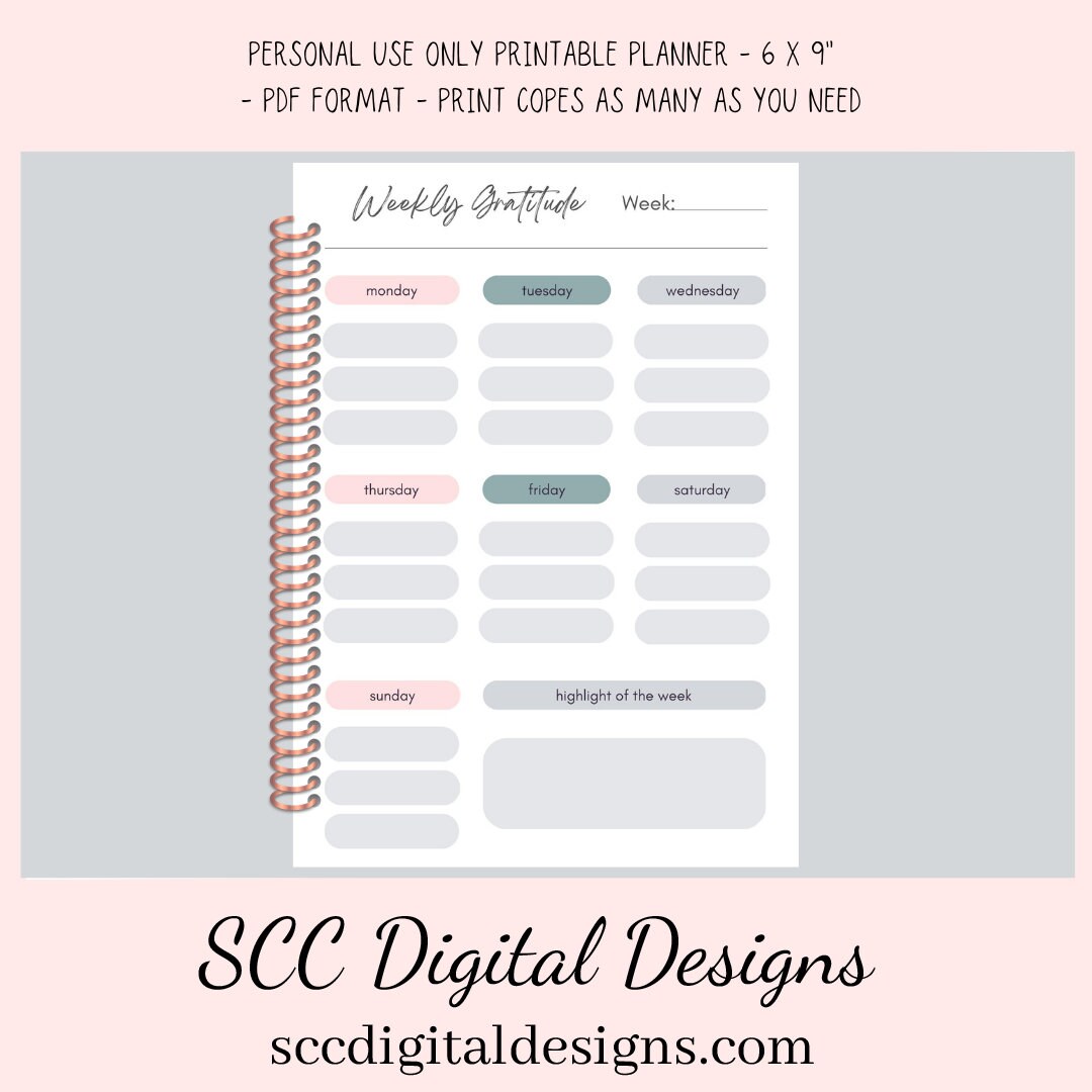 Boho Modern Printable Calendar, Daily Weekly Monthly Schedule, Self ...