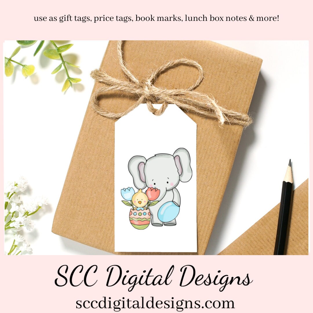 DIY Easter Cards, Print at Home Gift Tag, Easter Gift Tags for Kids ...