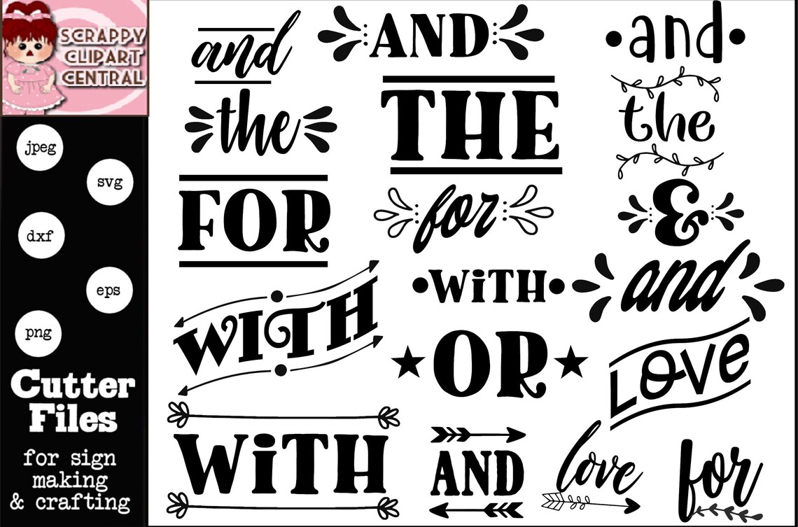 Catch Words Collection SVG Sign and Crafting Making | Etsy