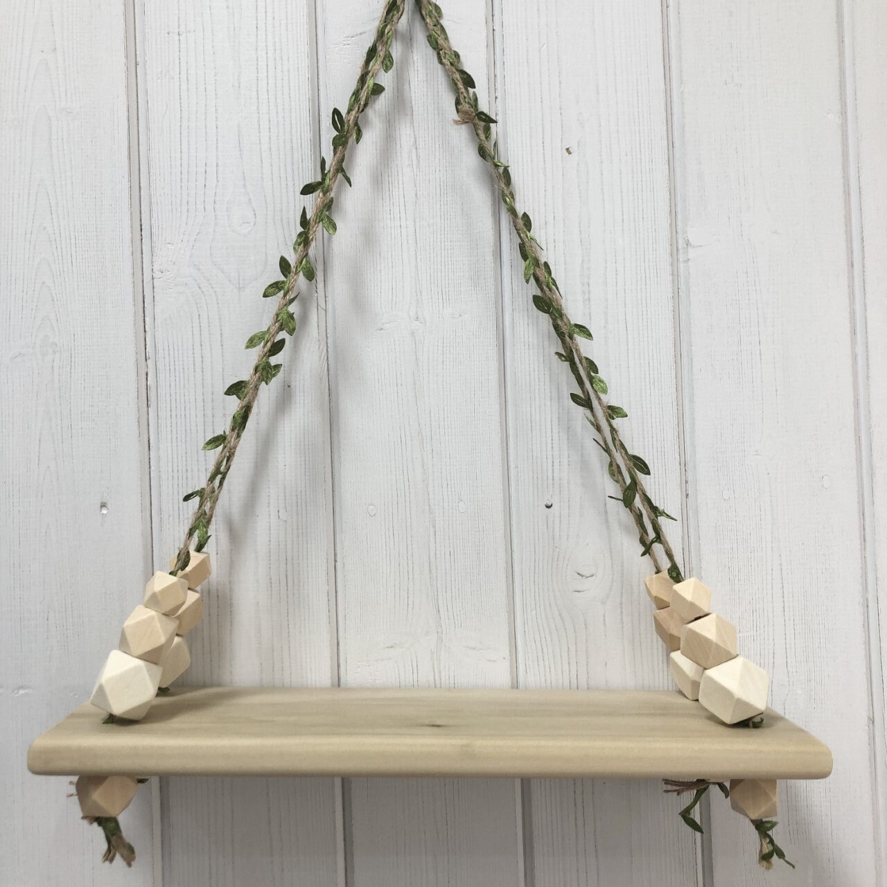 Wooden Swing Shelf Natural Wood Shelf Hanging Bead Shelf - Etsy