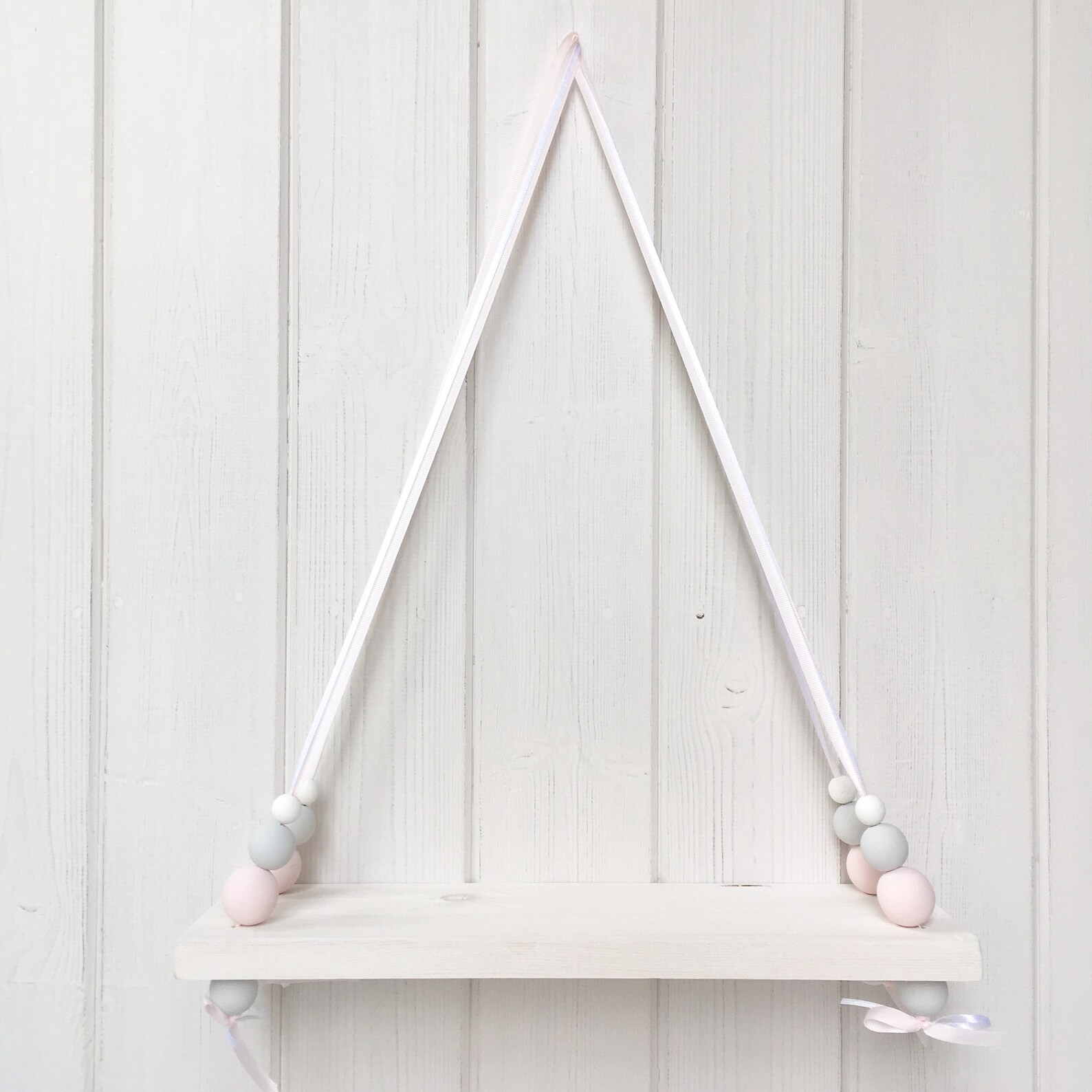 Wooden Swing Shelf White Painted Shelf Nordic Style Shelf - Etsy