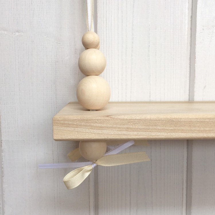 Wooden Swing Shelf Natural Shelf Nordic Style Shelf - Etsy