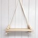 Wooden Swing Shelf Natural Shelf Nordic Style Shelf - Etsy