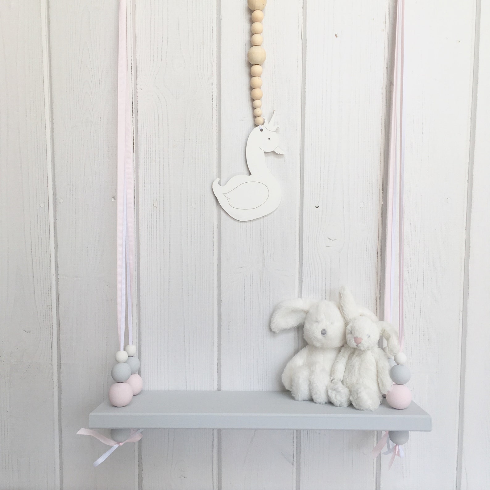 Wooden Swing Shelf Hanging Bead Shelf Nordic Style Shelf - Etsy