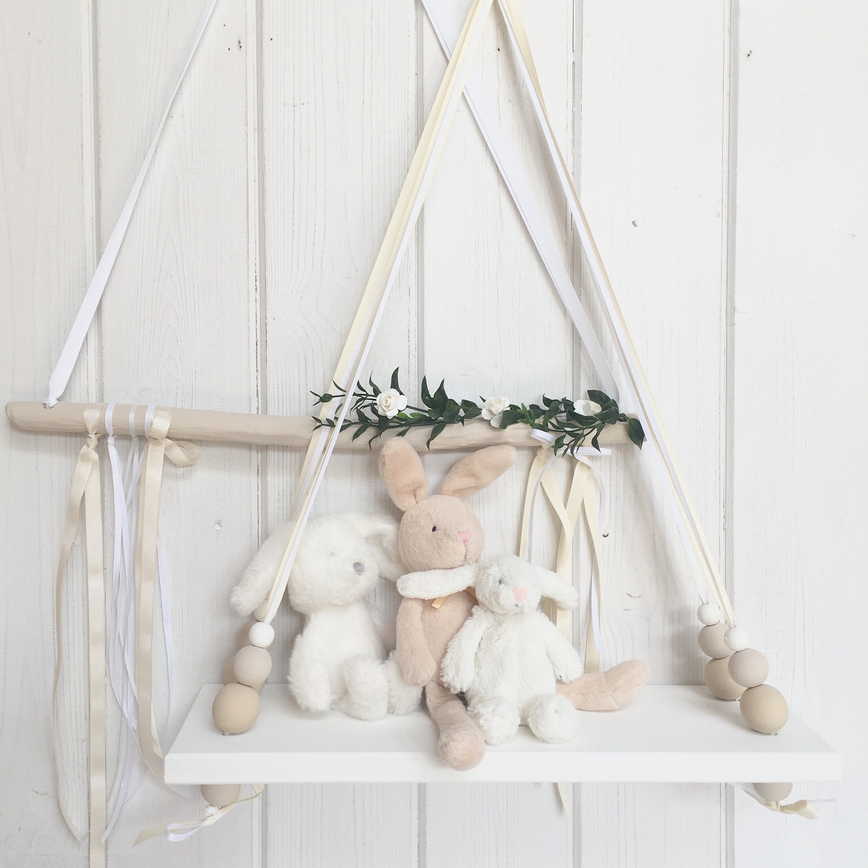 Wooden Swing Shelf Nordic Style Shelf Hanging Bead Shelf | Etsy