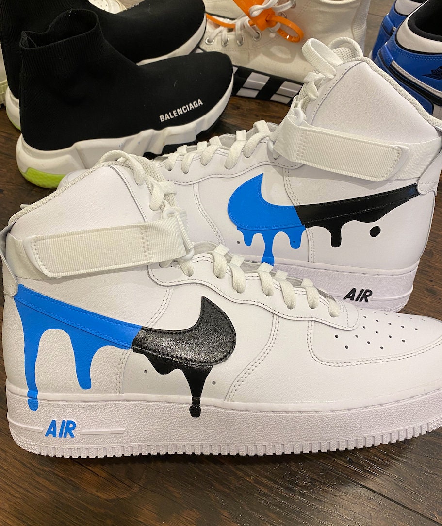 Custom Af1custom Two Toned Nike Air Force 1 Sneaker Choose Your Color ...