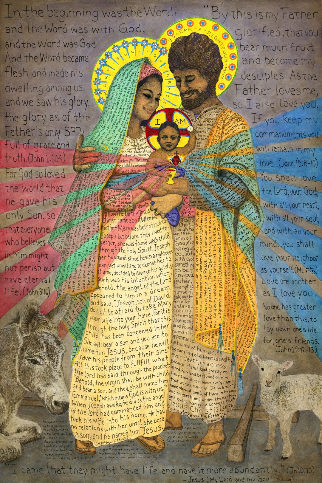 The Holy Family - Art - Print - Etsy