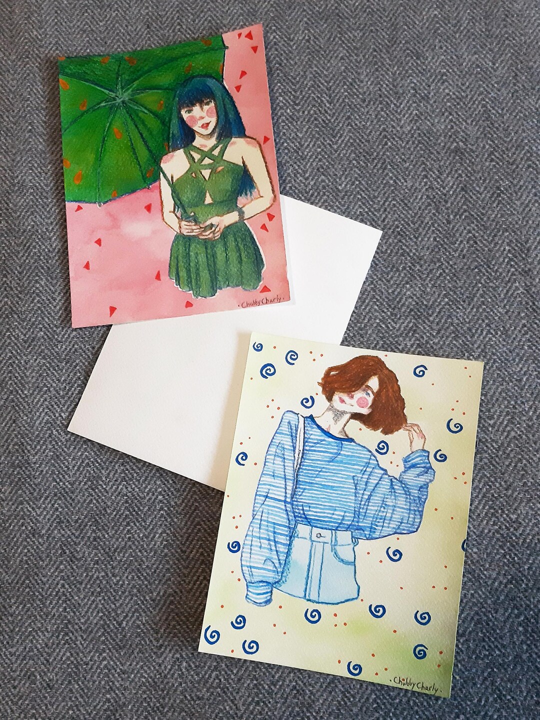 A5 Character Card - Female Characters - Japan Series - Etsy