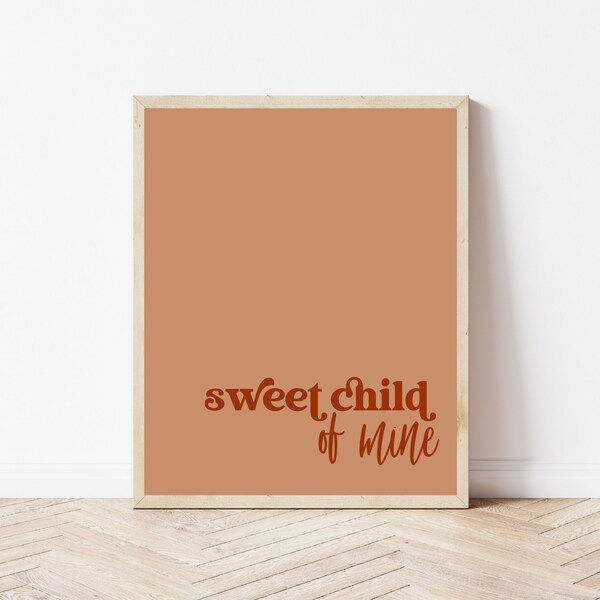Sweet Child of Mine - Etsy