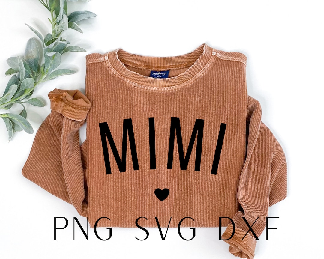 SVG DXF PNG Mimi Cut File, Sublimation Image, Car Decal, Grandma ...