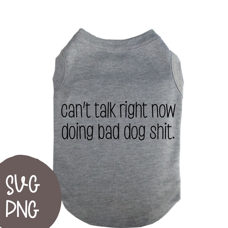 SVG PNG Can't Talk Right Now Cut File, Humorous Dog Bandana, Rescue ...