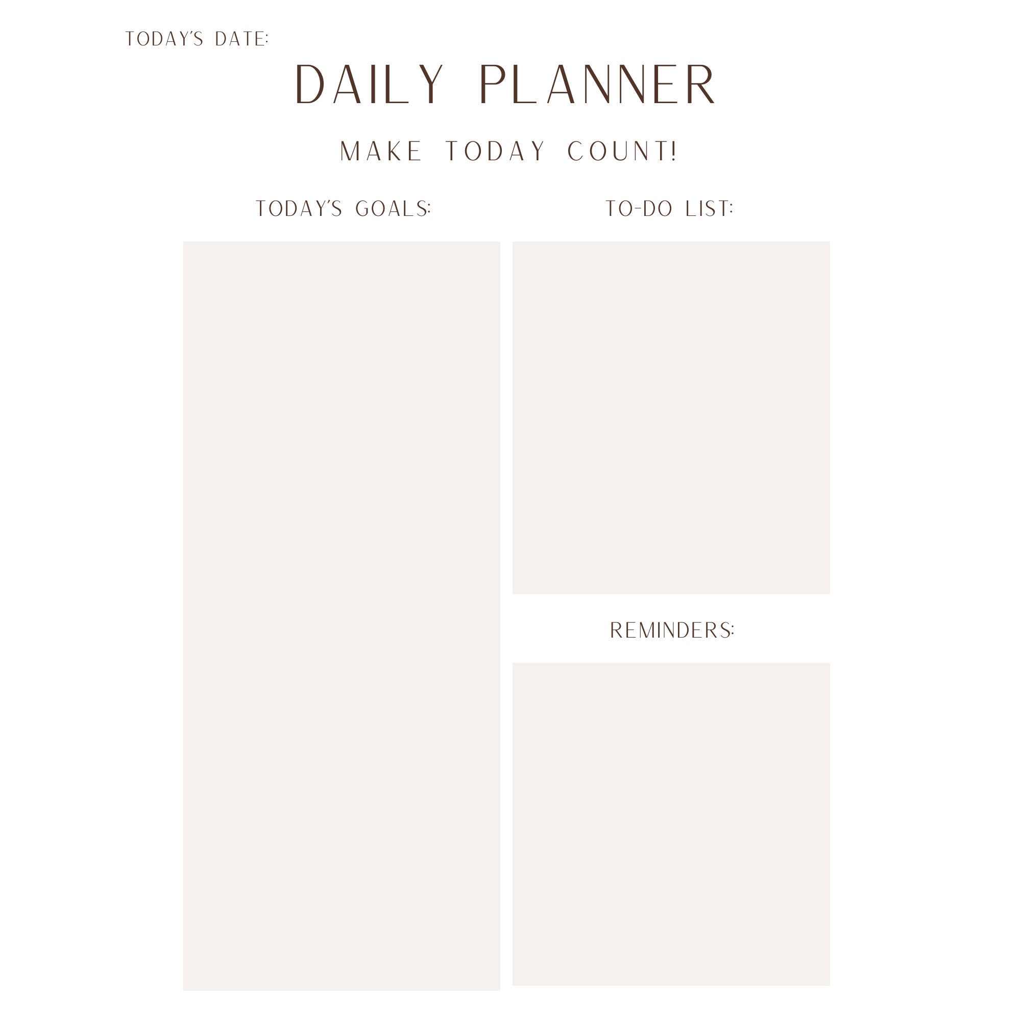 Printable Daily Planner To Do List Reminder List Note | Etsy