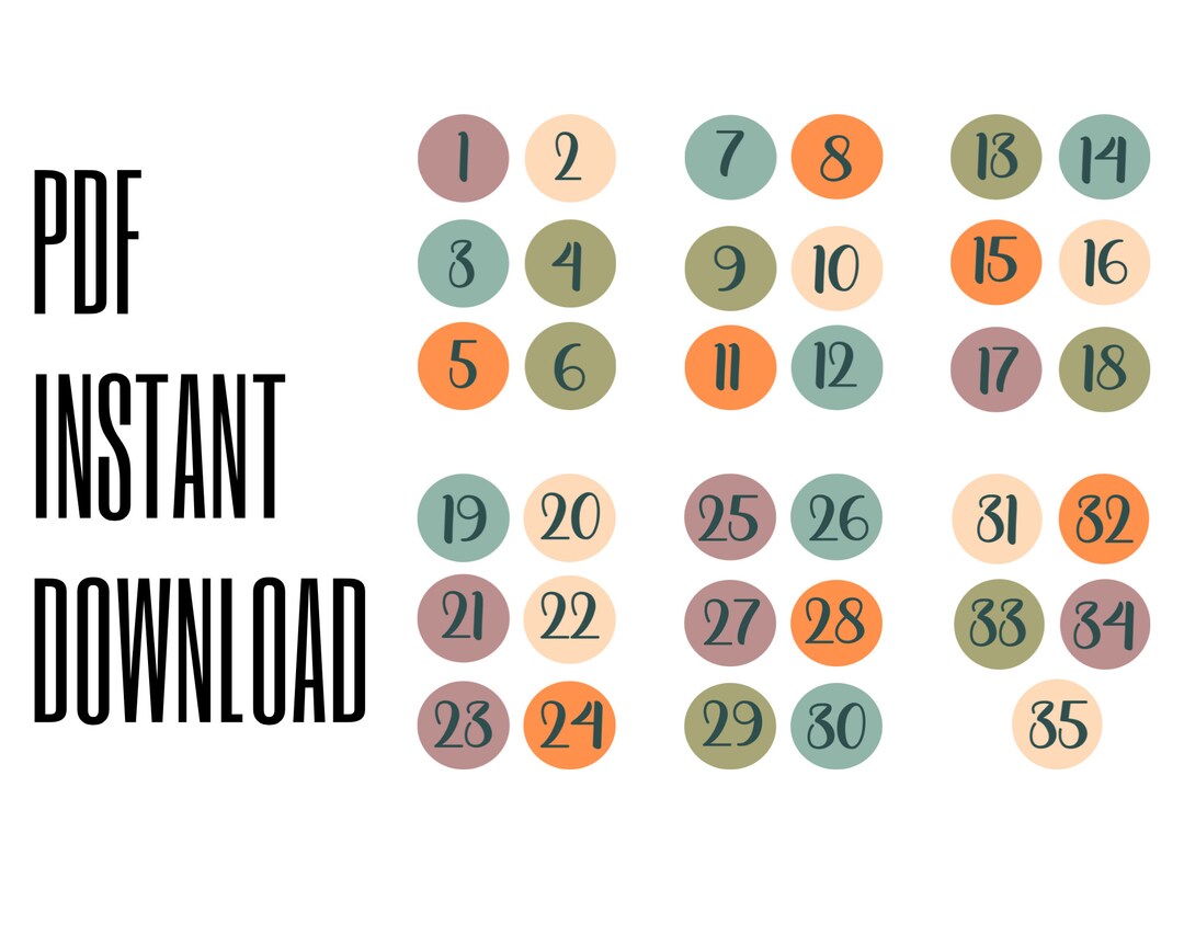 PDF Number Dots, Boho Classroom, ABC123 Posters, Modern Nursery, Boho ...