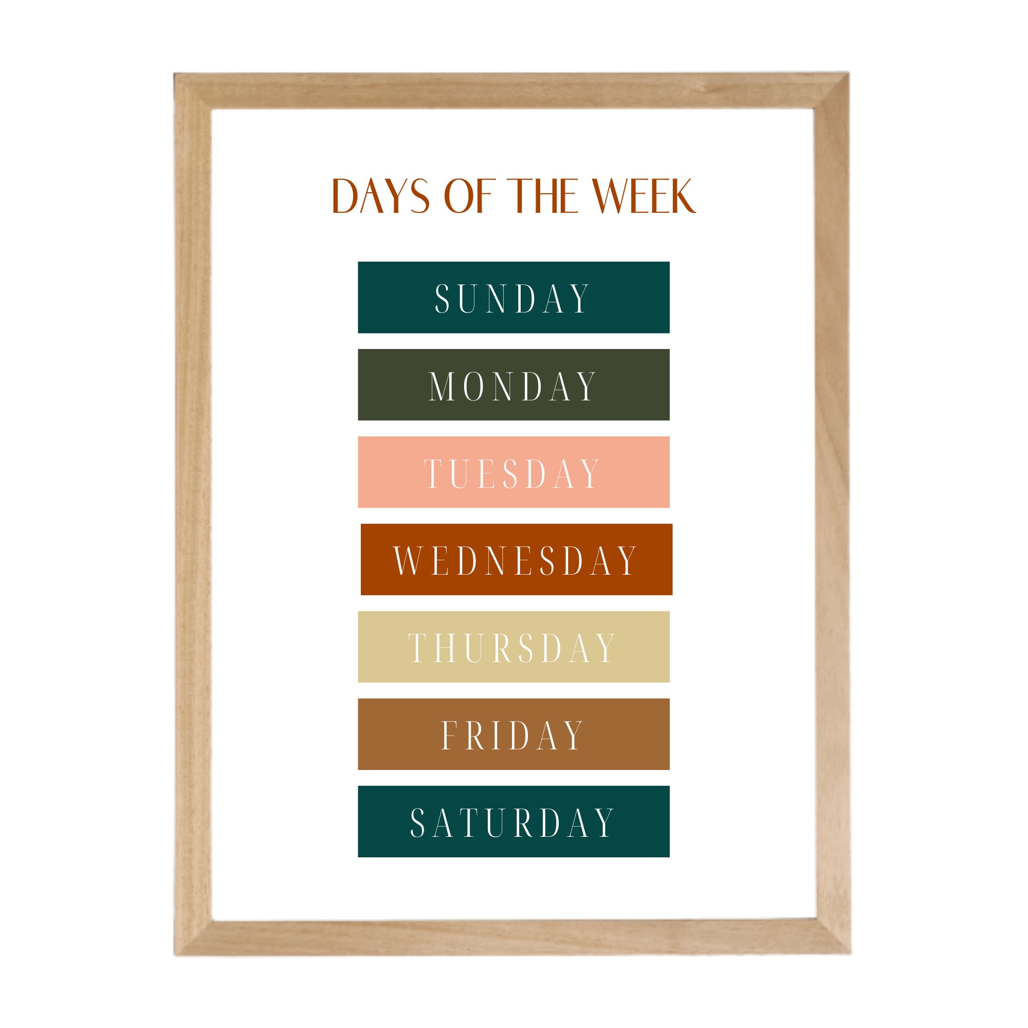 Boho Classroom Decor, ABC123 Posters, Modern Nursery, Boho Kid's Room ...