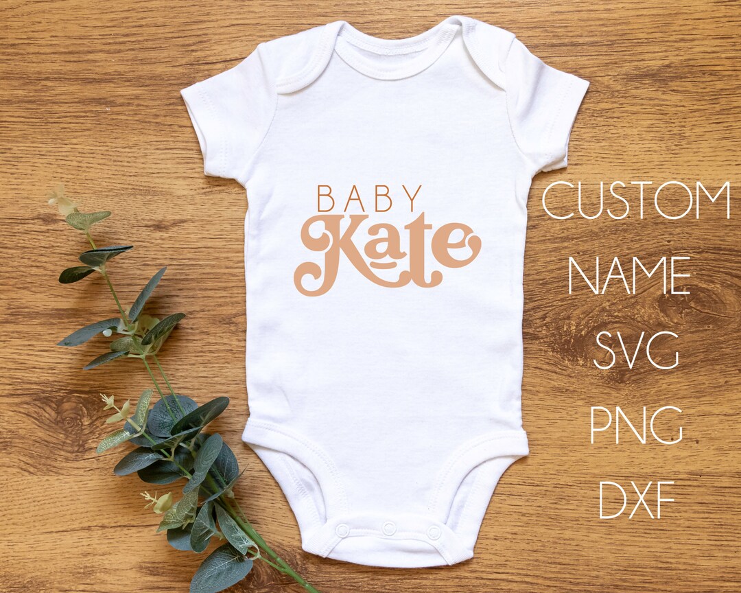 Personalized Baby Name SVG PNG DXF Cut File Image for Cricut - Etsy