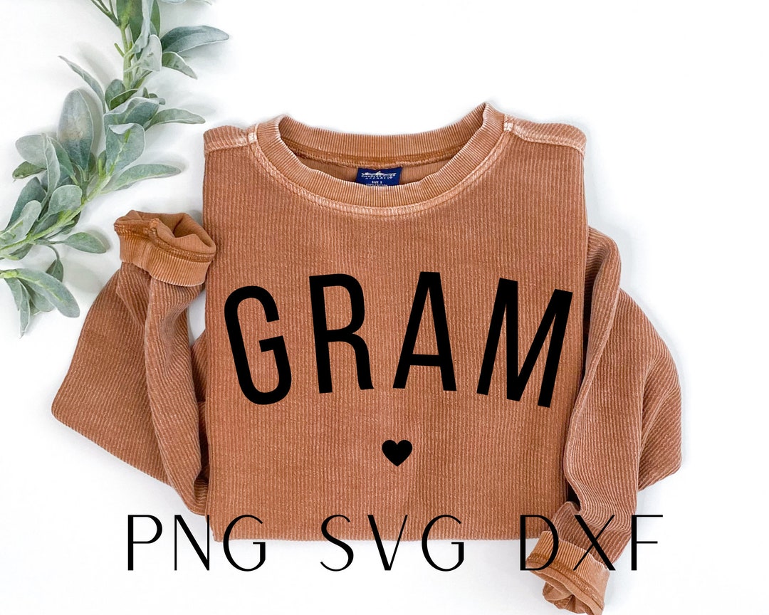 SVG DXF PNG Gram Cut File, Sublimation Image, Car Decal, Grandma ...