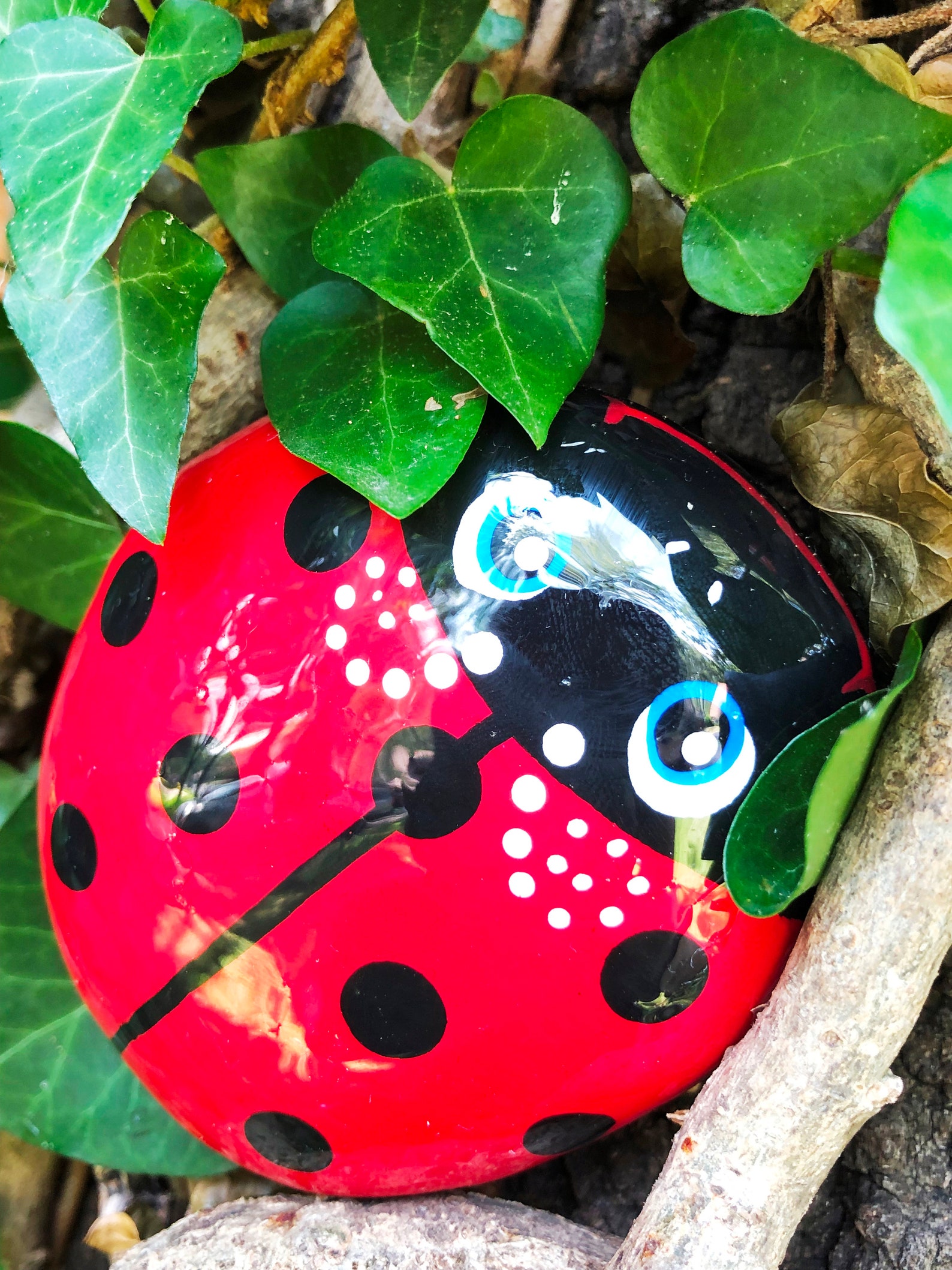 Adorable Red Ladybugs Hand Painted Rocks Sealed in Resin - Etsy