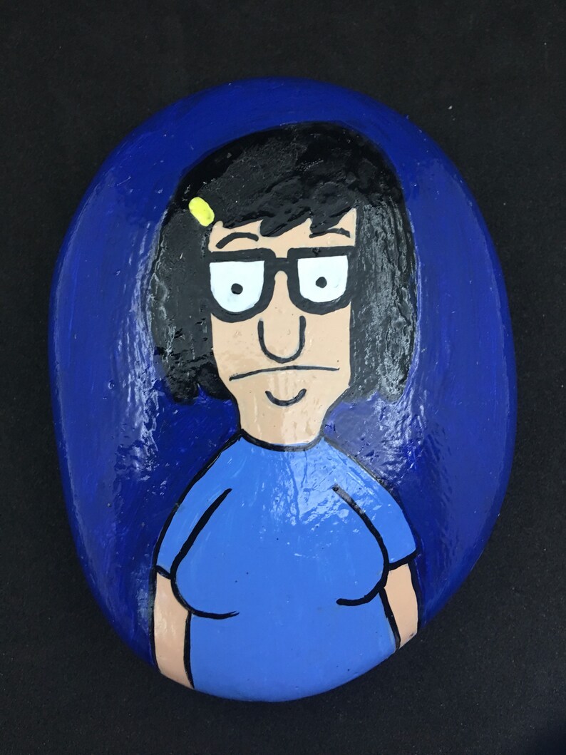 Bobs Burger Characters Hand Painted Rock Sealed in Resin - Etsy