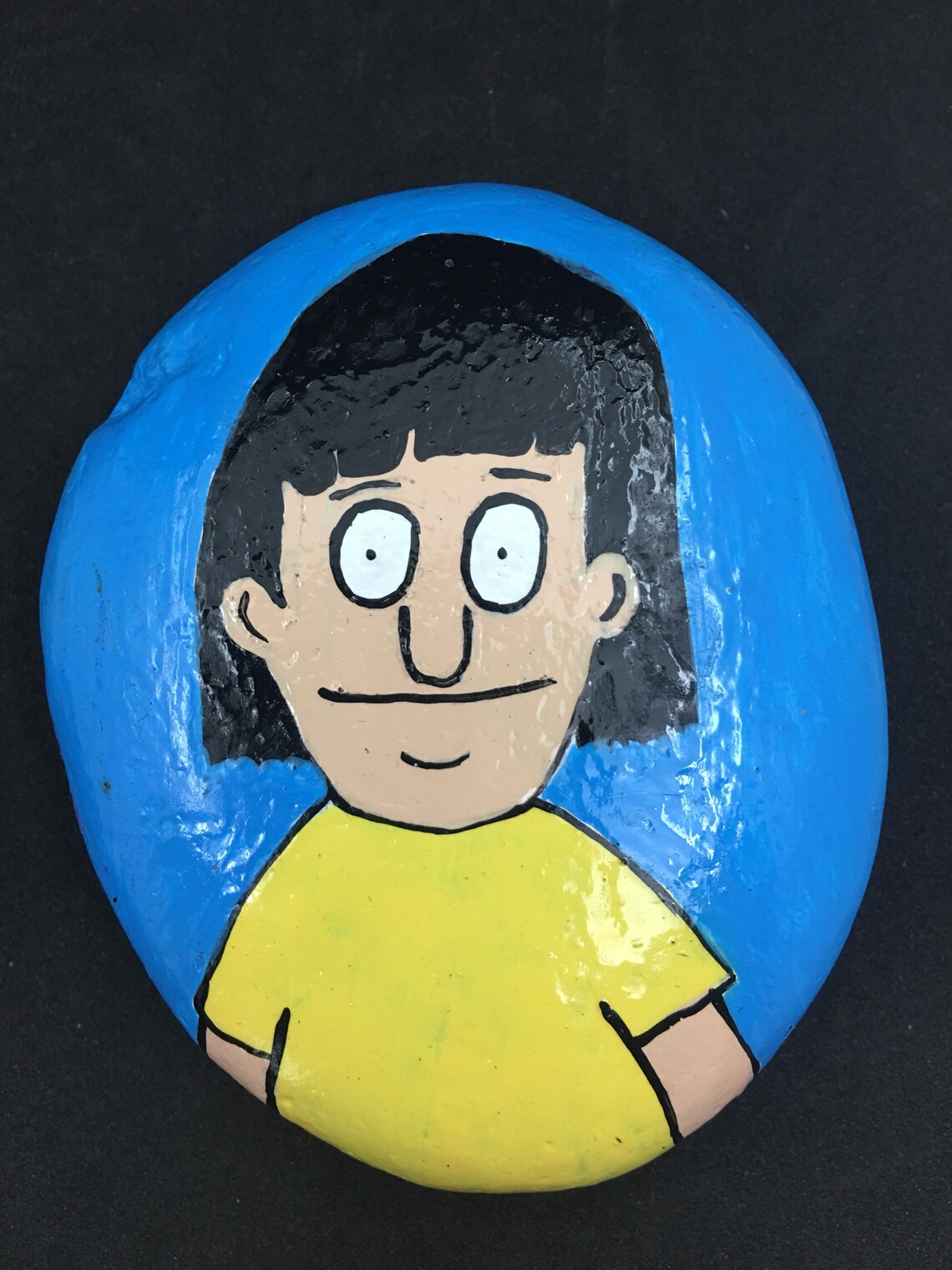 Bobs Burger Characters Hand Painted Rock Sealed in Resin - Etsy