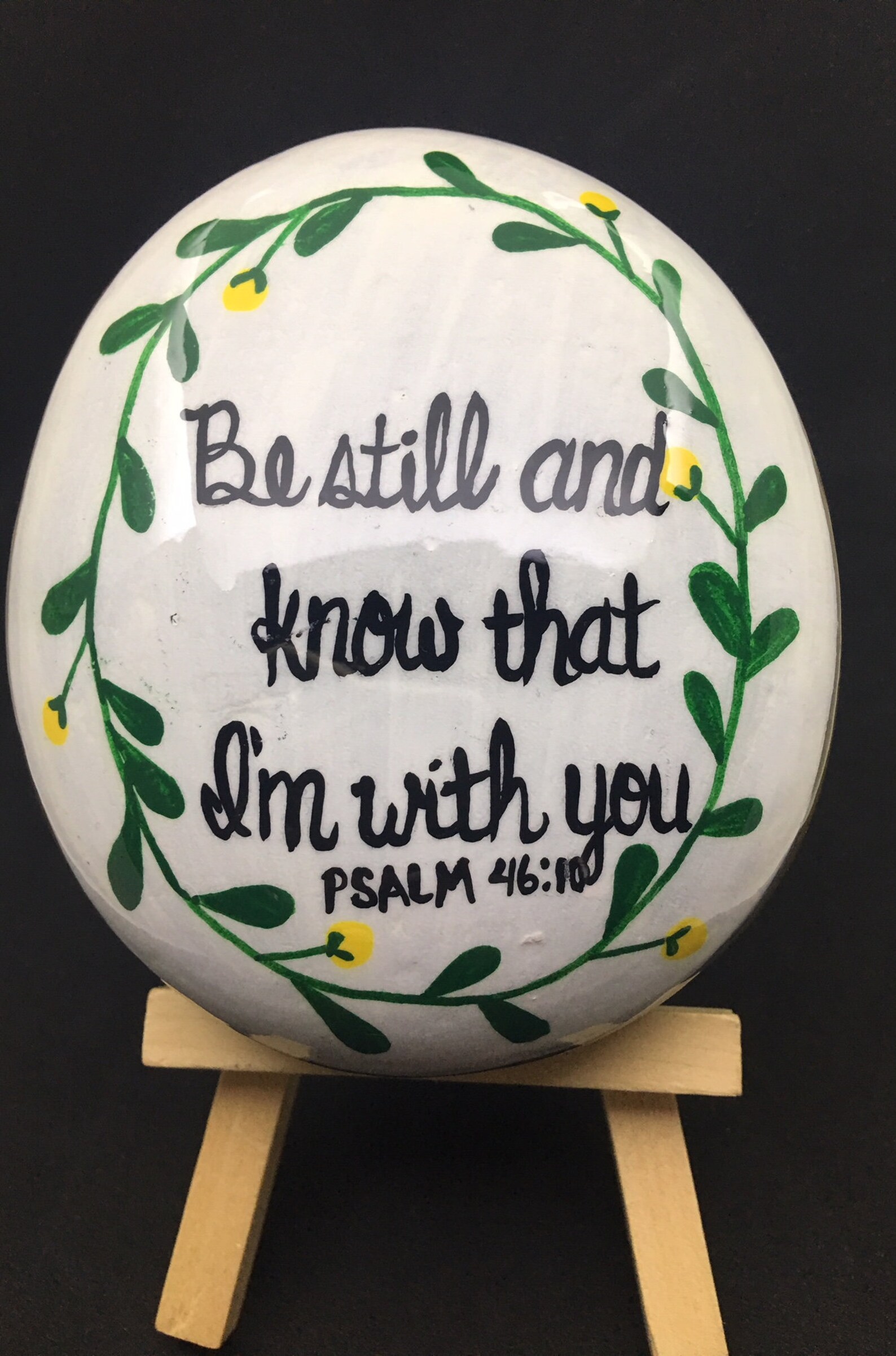 Be Still and Know That I'm With You Hand Painted Rock | Etsy