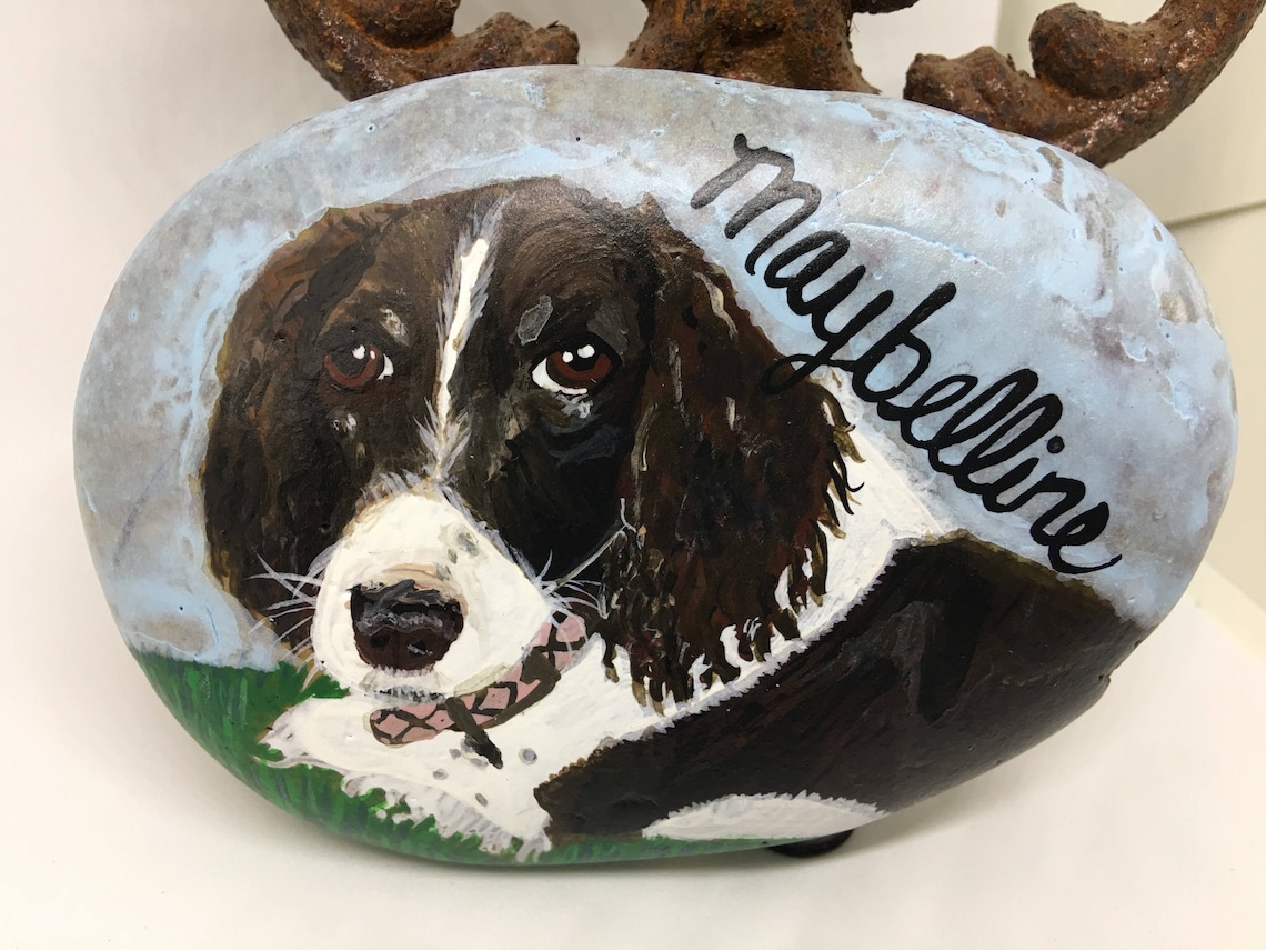Pet Memory Rock Made to Order Hand Painted Memory Pet Passed - Etsy