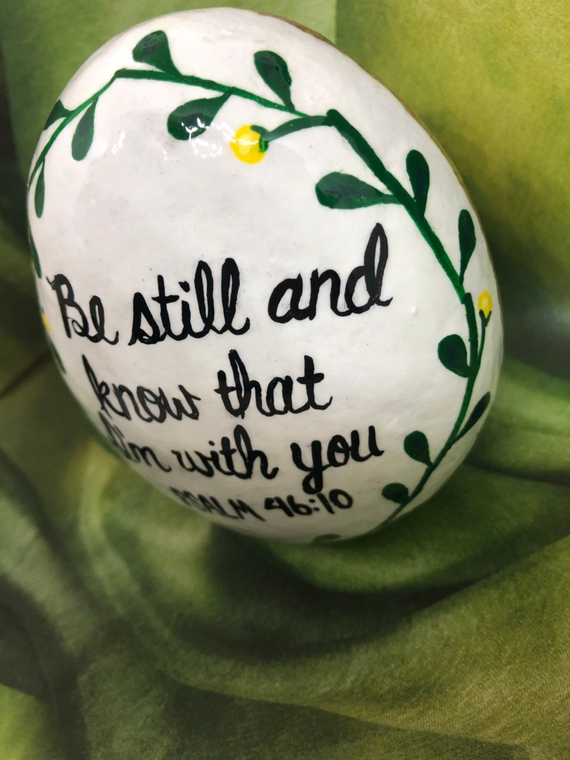 Be Still and Know That I'm With You Hand Painted Rock | Etsy
