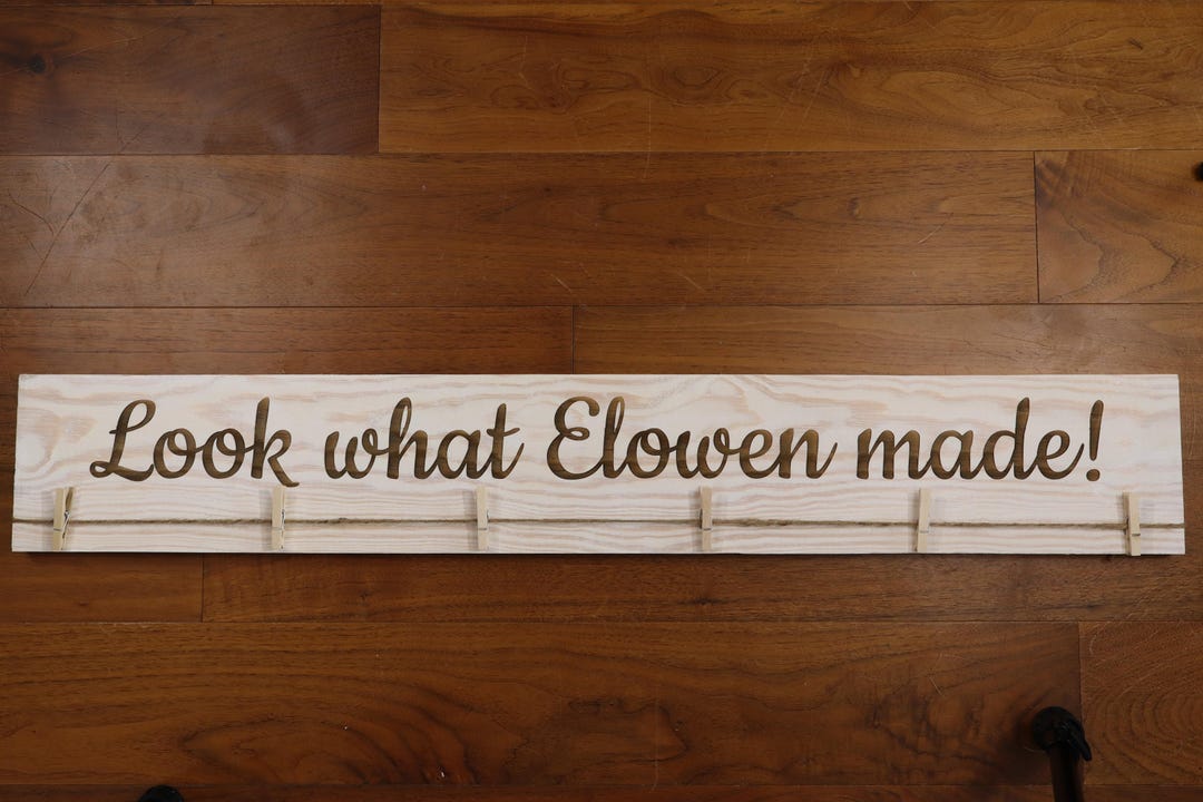 36" Every Child is an Artist Sign, Laser Engraved Kids Art Display ...