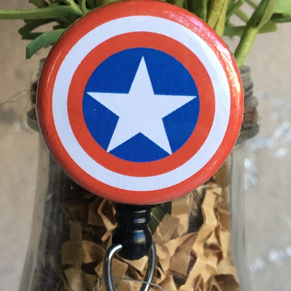 Captain America Button - Etsy