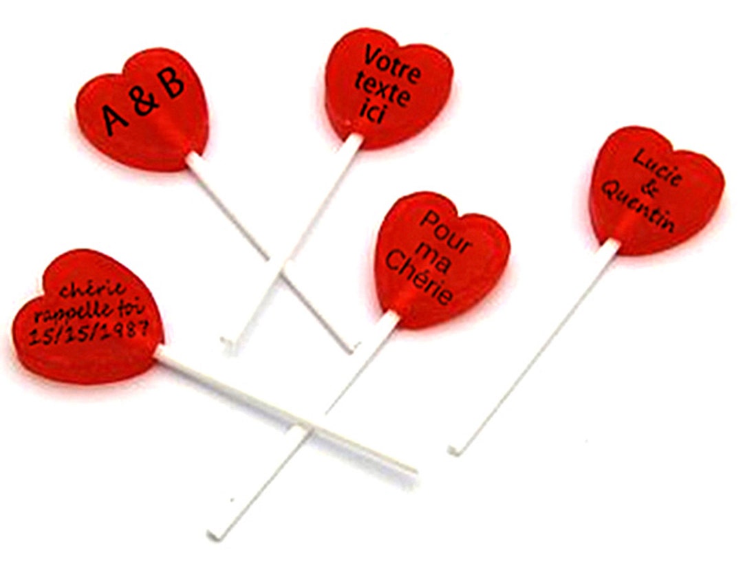 Personalized Printed Lollipops X 20 - Etsy