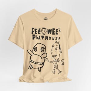 Pee Wee's Playhouse (replica 80's Fan Club Shirt/pee Wee Herman and ...