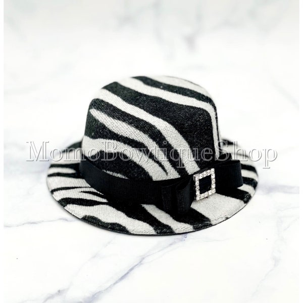 Zebra Hat - Etsy
