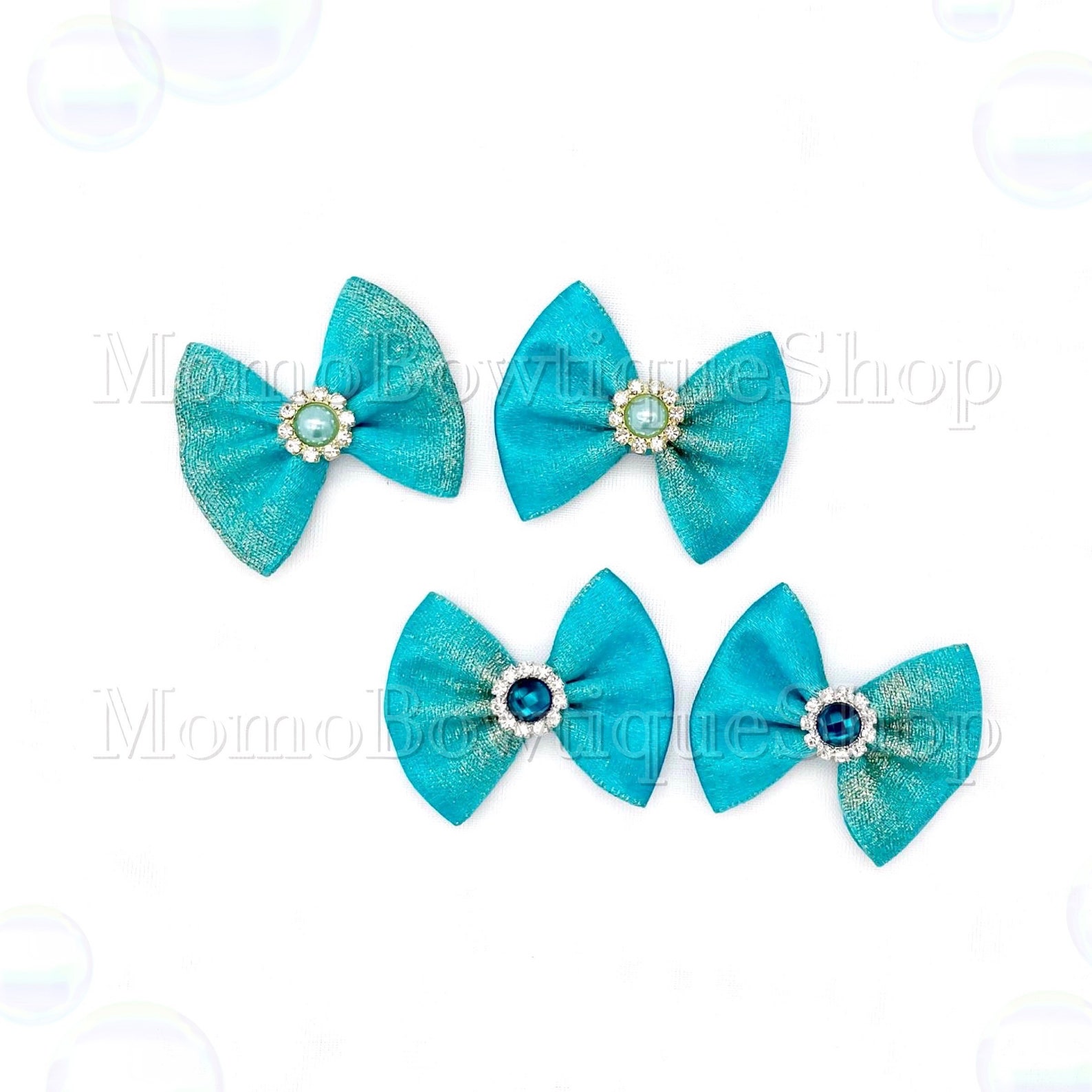 Teal Fantasy Bow Set (pigtail/ Petite) - Etsy