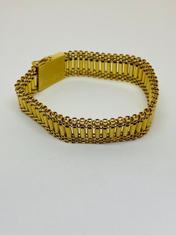 14K Yellow Gold Bracelet 7 Inches VINTAGE Etsy