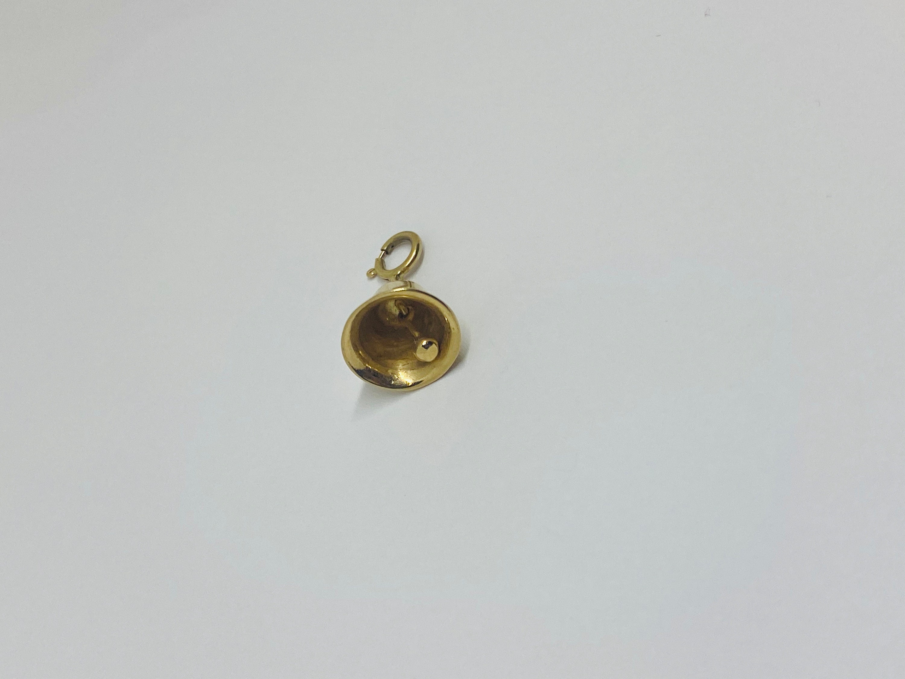 14K Yellow Gold Ringing Bell Pendant/charm *VINTAGE* - Etsy