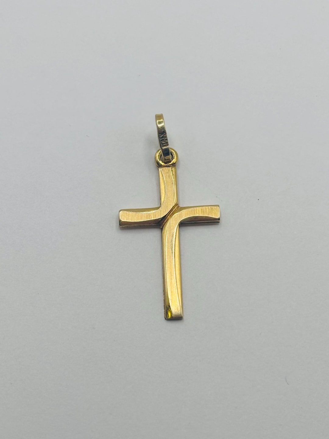 14K Yellow Gold Reversible Cross Pendant/charm *VINTAGE* - Etsy