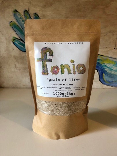 Fonio Grain 1000g (1kg)(2.2lbs) West Africa 100% Organic Direct Trade ...