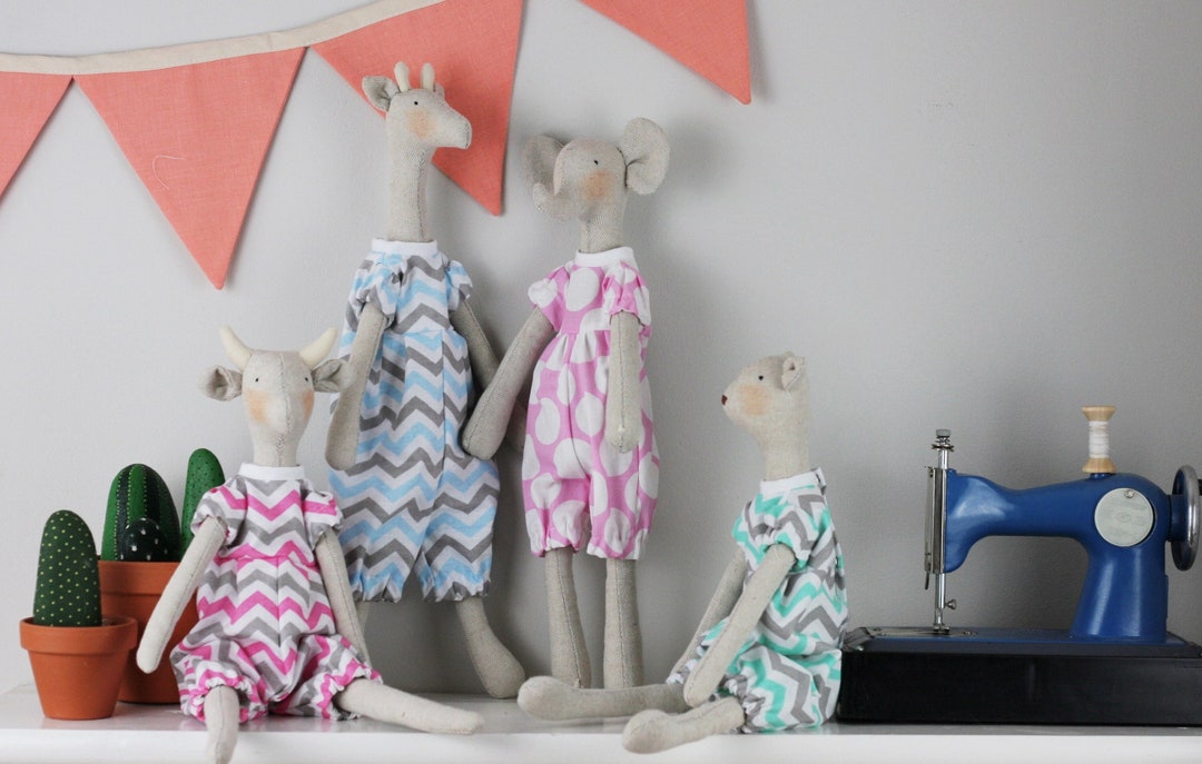 Tilda Style Toy, Linen Toy, Fabric Toy, Perfect Gift, First Birthday ...