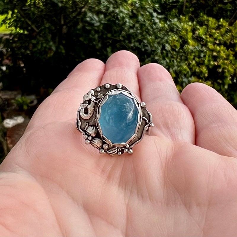 Silver Mermaid Ring - Etsy