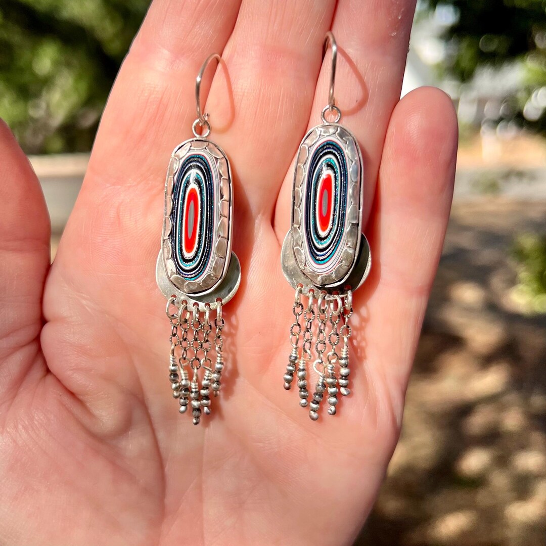 925 Sterling Silver Jeep Wrangler Fordite Detroit Agate Statement ...