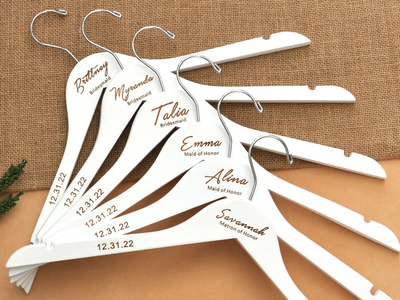 Name Custom Hanger, Wedding Dress Hanger,personalized Bridesmaid ...