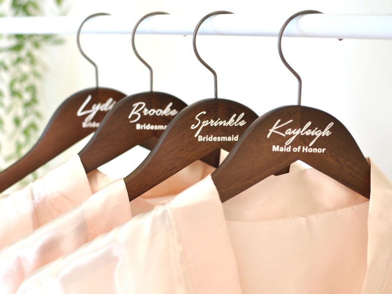 Name Custom Hanger, Wedding Dress Hanger,personalized Bridesmaid ...