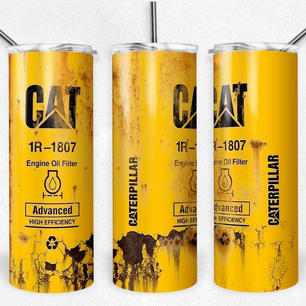 Cat Oil Filter Tumbler - Etsy