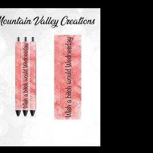 Curse Word Pen Wrap, Day of the Week - Etsy